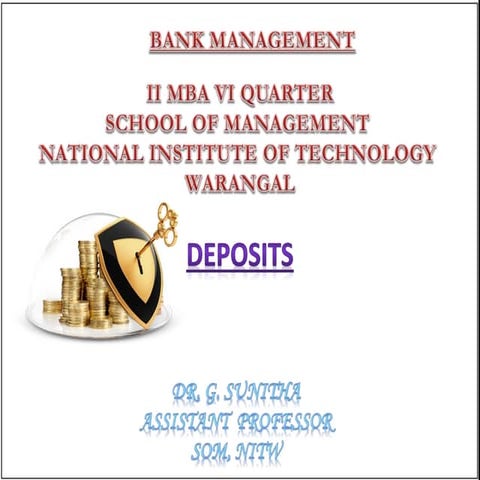 Presentation on Deposits | PPTX
