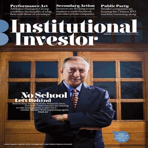 Institutional Investor Magazine April 20th, 2011 | PDF