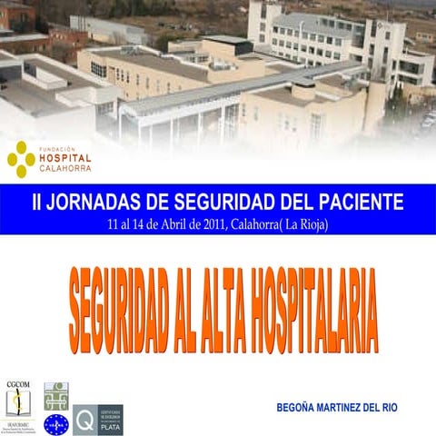 Seguridad al alta hospitalaria I | PPT