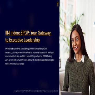 IIM-Indore-EPGP-Your-Gateway-to-Executive-Leadership | PDF