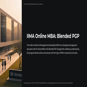 IIM Ahmedabad Online MBA (Blended PGP) – Program Structure, Admissions ...