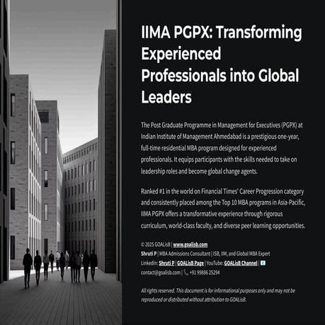 Comprehensive IIMA PGPX Guide 2026 Intake | PDF