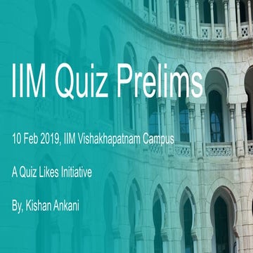 IIM Quiz Prelims | PPTX