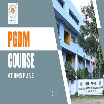 Top Management Colleges in Pune | Explore IIMS Pune Courses | PPTX
