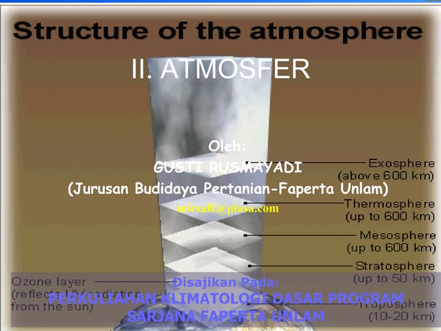 STRUKTUR DAN KANDUNGAN ATMOSFERA | PPTX