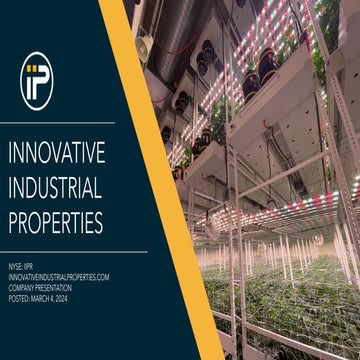 IIPR investors company presentation posted | PDF