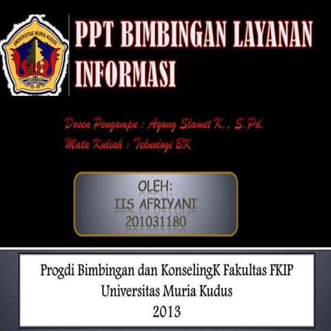 Iis afriyani 2010 31-180 | PPT