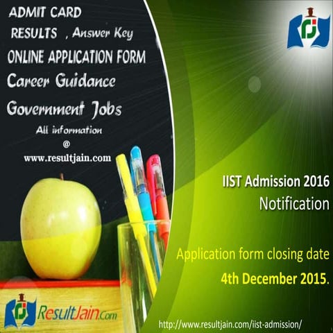 IIST Admission 2016 | PPTX