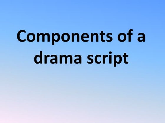 innovative work 2:- Drama script | DOCX | Drama | Genres
