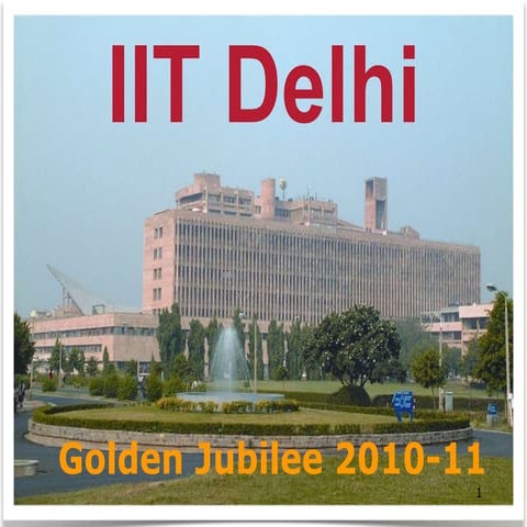 IITD Golden Jubilee 20102011 | PDF