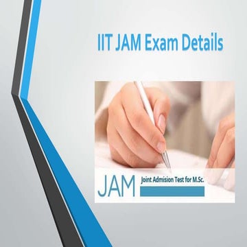 IIT JAM Exam Details | PPTX
