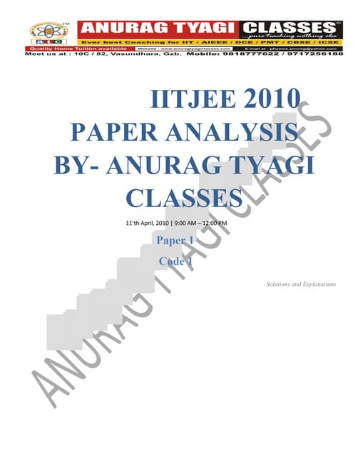 Iit jee exam how to crack it by atc | DOC