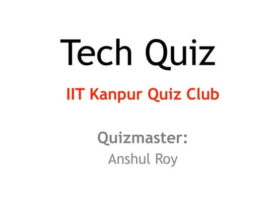 computer Quiz image puzzle(IT QUIZ) | PPTX | Computing | Technology ...