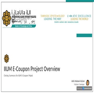 IIUM E-Coupon Project Closing Summary.pptx