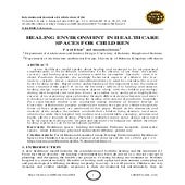 HEALING ENVIRONMENT IN HEALTHCARE SPACES FOR CHILDREN | PDF