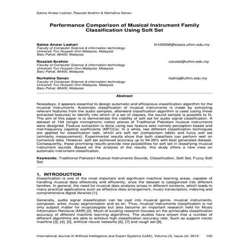 Musical Instrument Classification | PDF