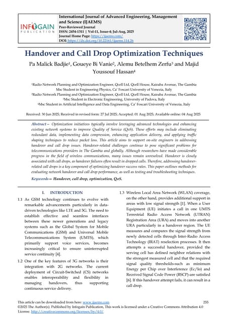 LTE KPIs and Formulae | PDF