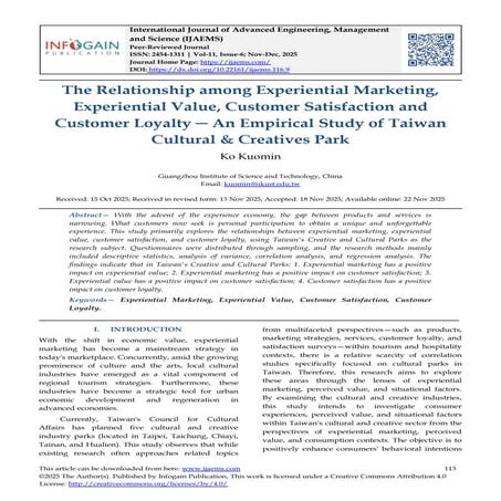 The Impact of Strategic Experiential Modules (SEMs) Dimension on ...