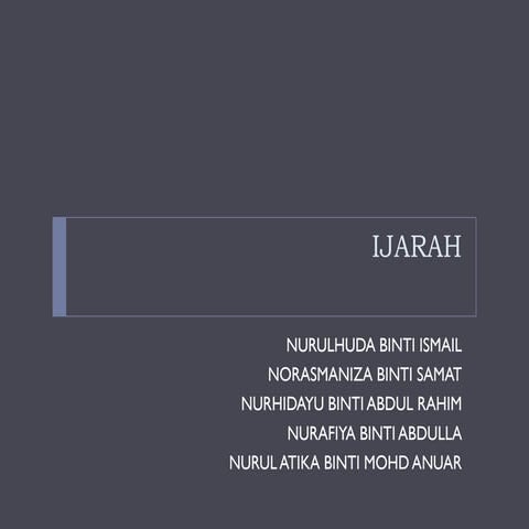 Ijarah | PPTX