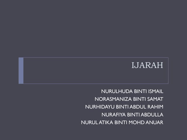 AL-IJARAH | PPTX