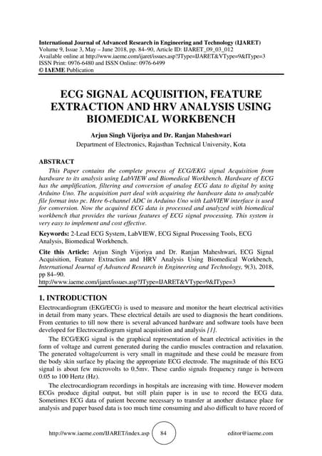 Ecg Based Heart Rate Monitoring System Implementation Using Fpga For Low Power Devices And