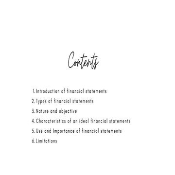 Financial Statement Class 12th Accountancy topic explained in detail | PDF