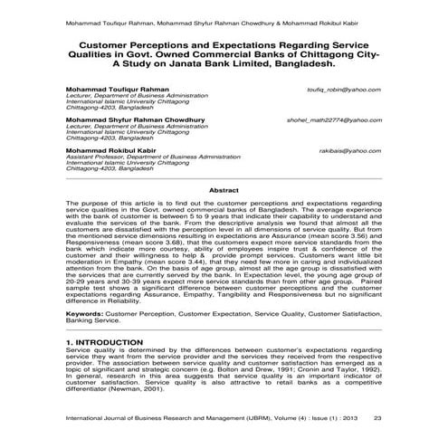 Service quality-bank-case-study-vg | PDF