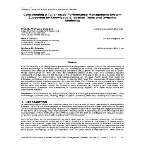 Michael Barzelay: "Strategic Management, and its (Qualified ...