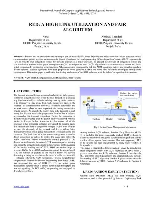 Congestion avoidance in TCP | PPSX