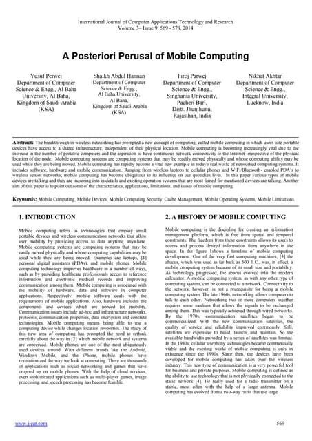 Fundamental Of Mobile Computingchapter 6 Pdf