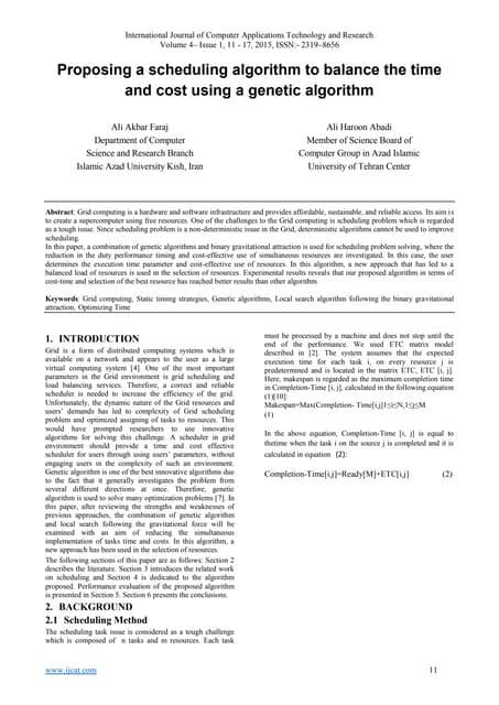 An Effective Pso Inspired Algorithm For Workflow Scheduling Pdf