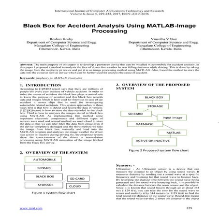 Black Box for Accident Analysis Using MATLAB-Image Processing | PDF