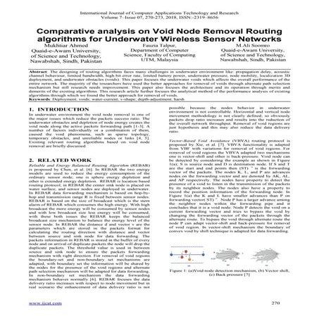 Comparative Analysis On Void Node Removal Routing Algorithms For