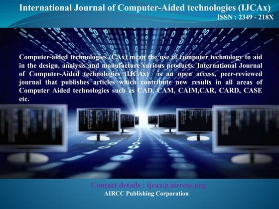 International Journal of Computer-Aided technologies (IJCAx) | PDF
