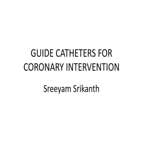 Know your instrument Guide for Angiography | PDF