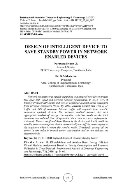 Leveraging Energy Consumption Patterns For Cyberattack Detection In Iot Systems [en] Pdf