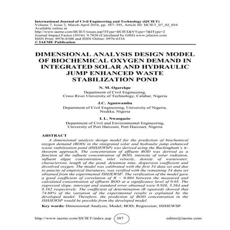 Design of Oxidation Pond | PDF