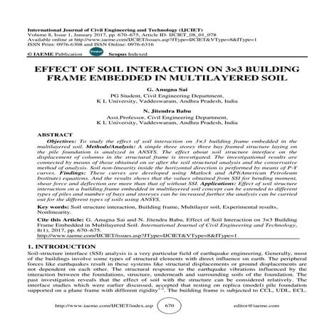 EFFECT OF SOIL INTERACTION ON 3×3 BUILDING FRAME EMBEDDED IN MULTILAYERED SOIL | PDF | Civil ...