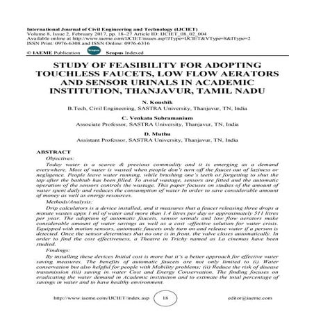 IRJET - Design and Development of Automatic Urinal Flushing System | PDF
