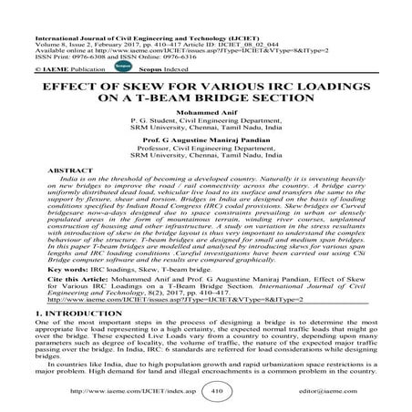 Design of Skew Culvert Analysis: A review | PDF