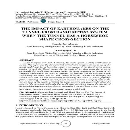 FINITE ELEMENT ANALYSIS OF UNDERGROUND METRO TUNNELS | PDF