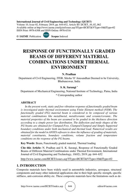 Functionally graded materials (FGM) - an overview | PDF