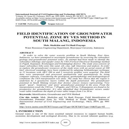 Groundwater exploration methods | PDF
