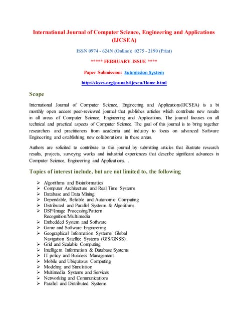 Computer science journals | PPTX