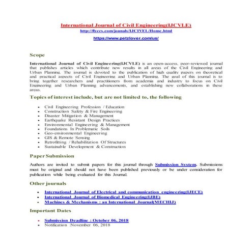International Journal of Civil Engineering(IJCVLE) | DOCX