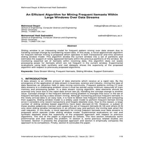 An Efficient Algorithm For Mining Frequent Itemsets Within Large 8975