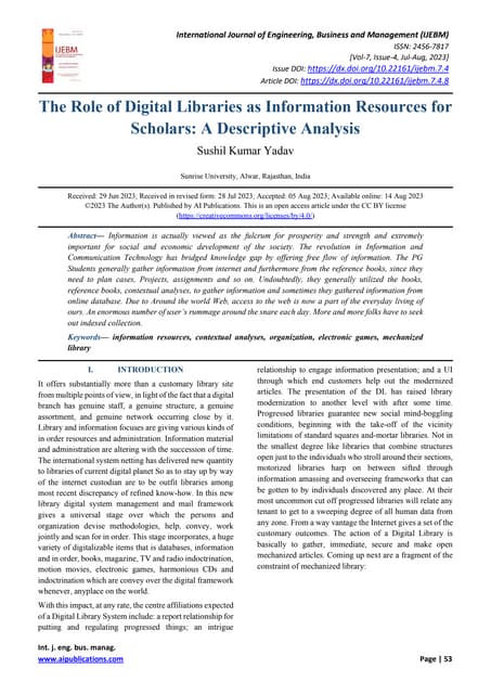Designing Next-Gen Libraries Tools and Technological Impact on Library ...