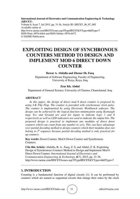 Mod-5-synchronous-counter-using-J-K flip-flop.pdf | Programming Languages | Computing