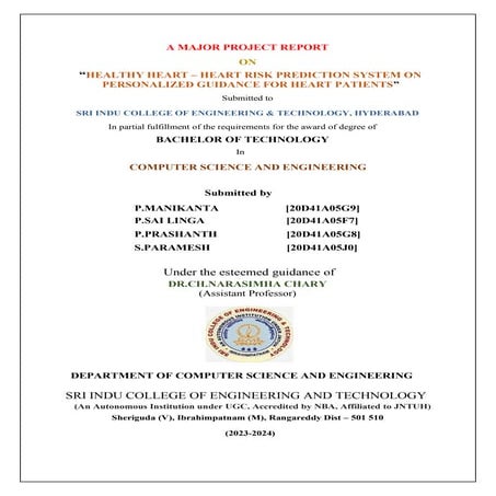 HEALTHY HEART project document for free download | PDF