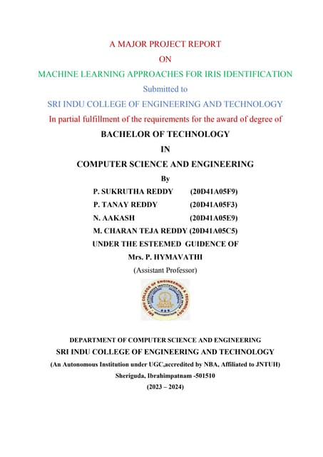 VTU final year project report | PDF